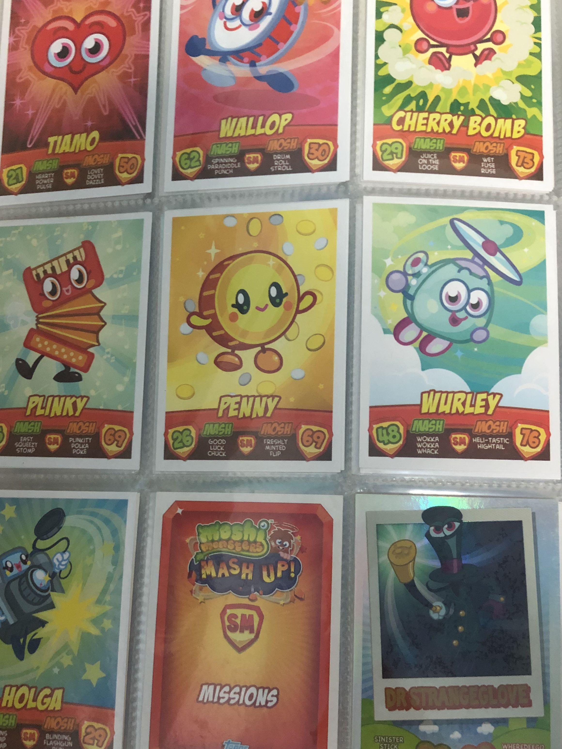 Topps Moshi Monsters Cards and Moshi Monster Liberty Plushie Keychain ...