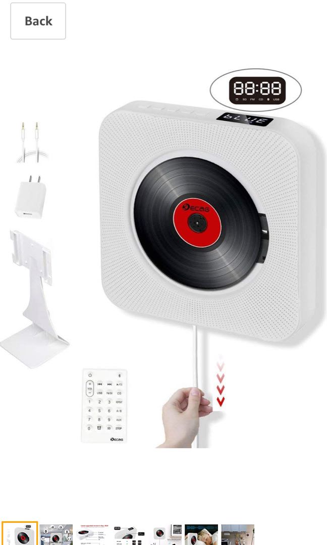 Wall Mount CD Player KC-808, Audio, Portable Music Players on Carousell