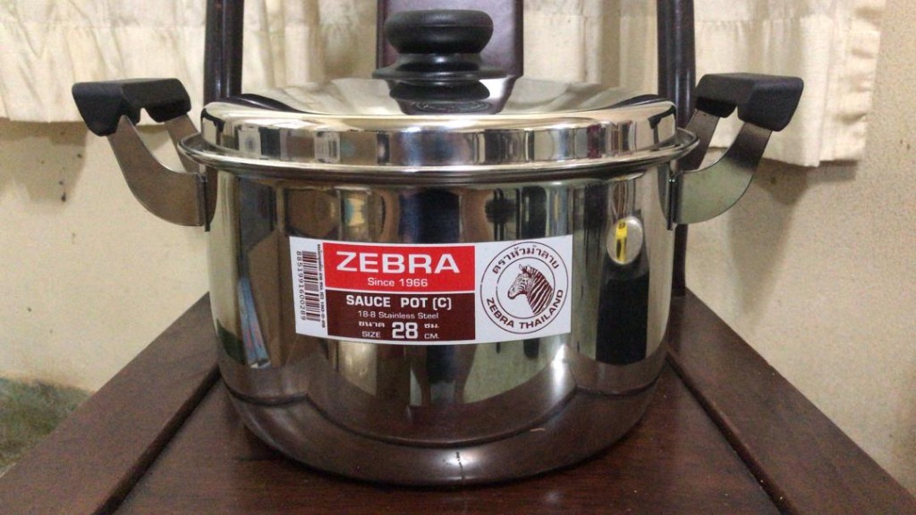 Zebra Stainless Steel Sauce Pot 28cm diameter, Furniture & Home Living ...