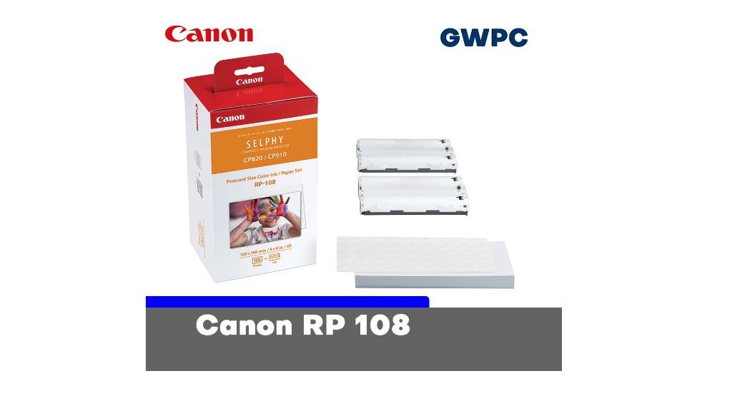 Canon RP 108 Color Ink Paper Set RP108 on Carousell