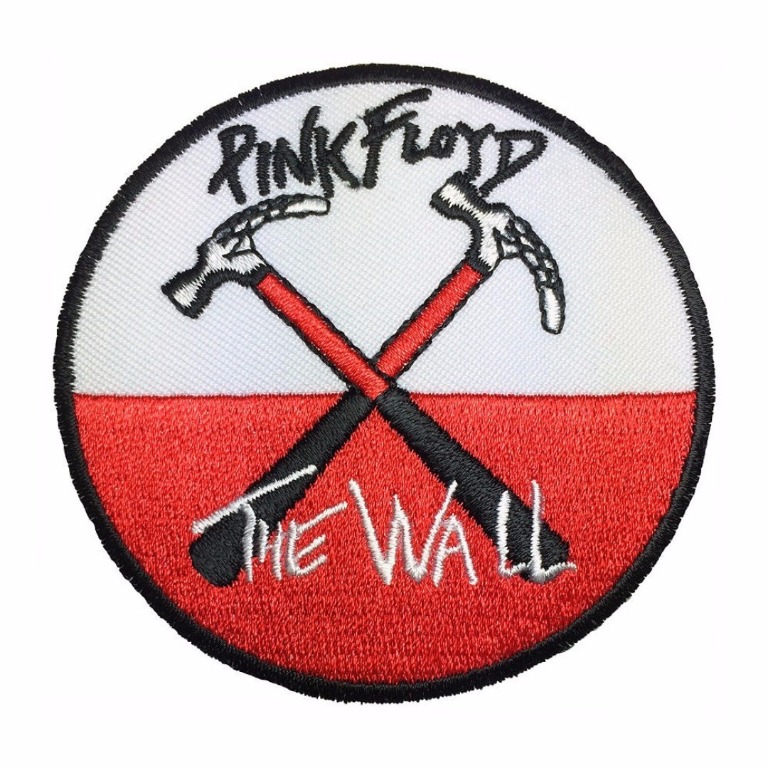Pink Floyd The Wall Crossed Hammers Logo Iron on Patch, Hobbies & Toys, Music & Media, Music ...