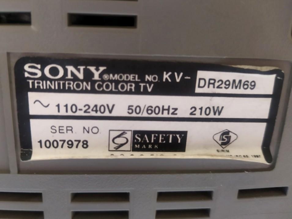 TV SONY Trinitron Wega 29 inch KV- DR29M69, TV & Home Appliances, TV ...