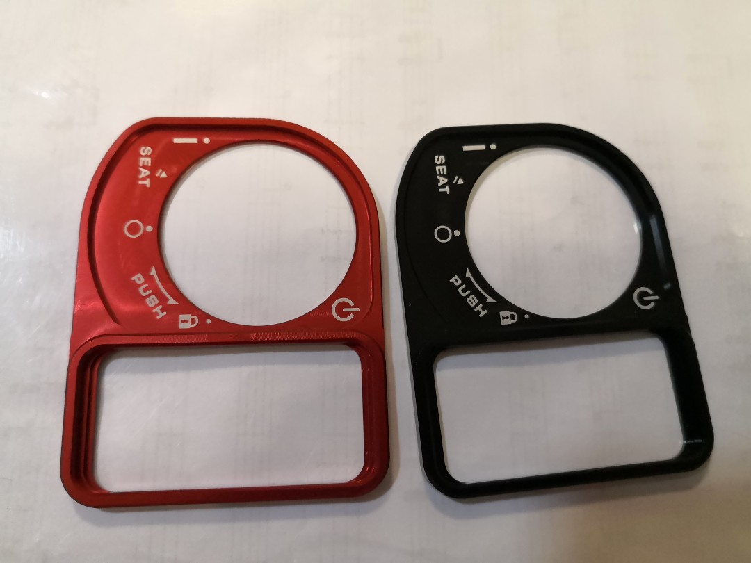 Aerox key CNC switch lock ignition cover, Motorcycles, Motorcycle ...