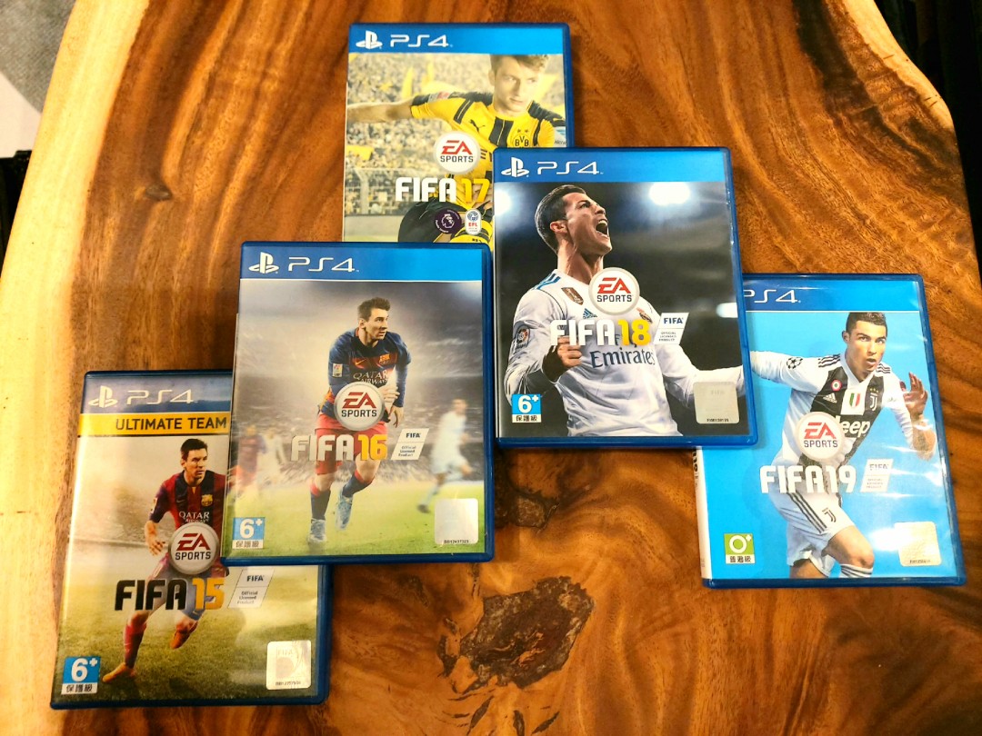 Collectors History Set of Fifa PS4 Games, Video Gaming, Video Games ...