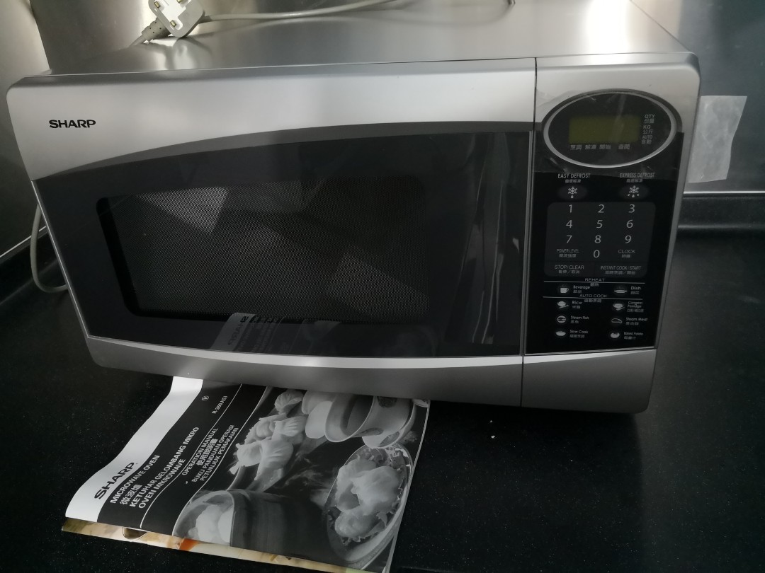 Sharp Microwave R-360j(S) 33L, TV & Home Appliances, Kitchen Appliances ...