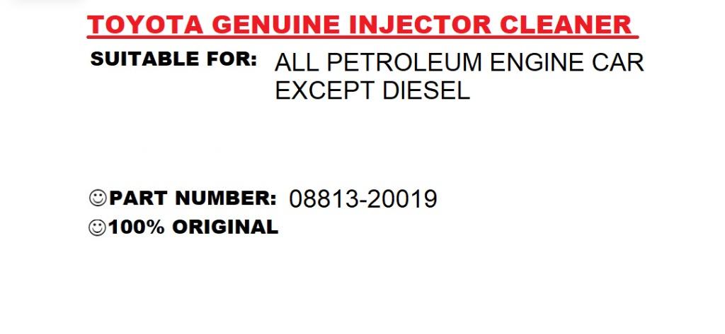 Toyota Injector Cleaner (182ML), Auto Accessories on Carousell