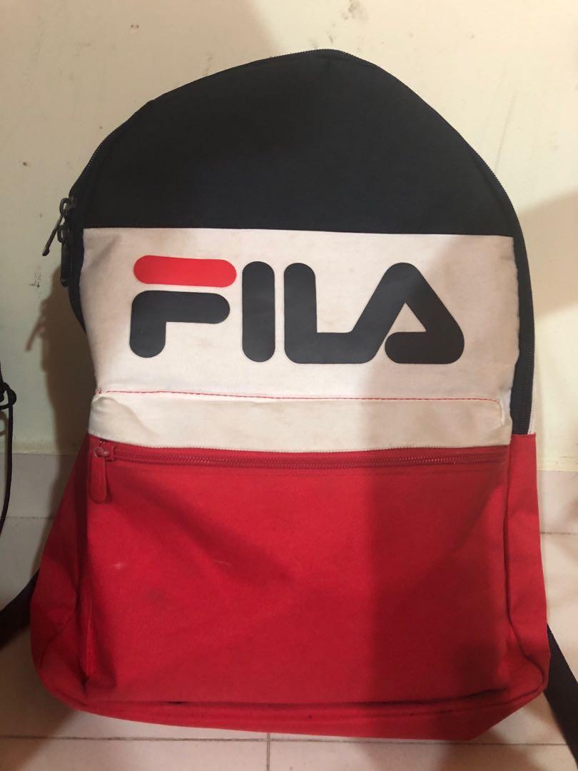 Original Fila Backpack, Men's Fashion, Bags, Backpacks on Carousell