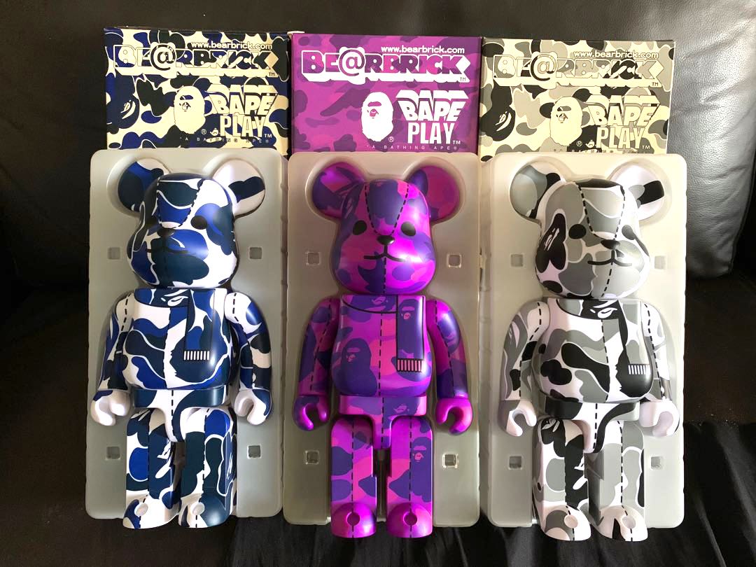 Rare Bape Bathing Ape Camo 400% Bearbrick, Hobbies & Toys, Toys & Games ...