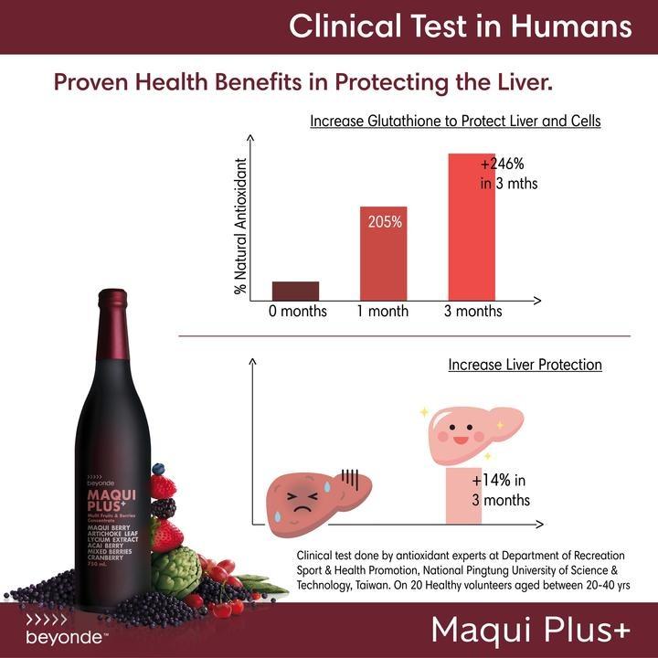 Beyonde Maqui Plus+ Antioxidant Drink, Health & Nutrition, Health ...