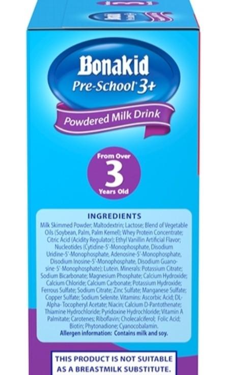 Bonakid Pre-School® 3+ Powdered Milk Drink 1.6kg, Babies & Kids ...