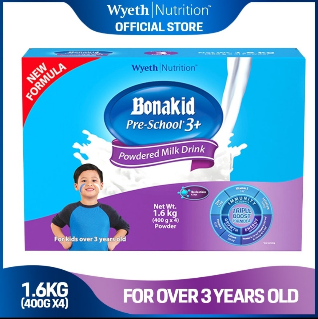 Bonakid Pre-School® 3+ Powdered Milk Drink 1.6kg, Babies & Kids ...