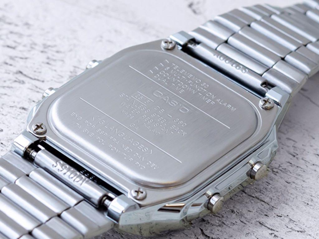 Casio Illuminator DB360 Classic Data Bank Silver Tone DB360-1A Brand ...