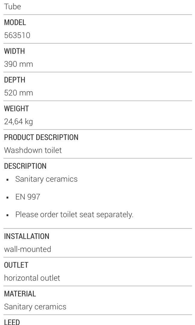 Villeroy & Boch Tube Wall Hung Wc 56351001, Home Appliances ...