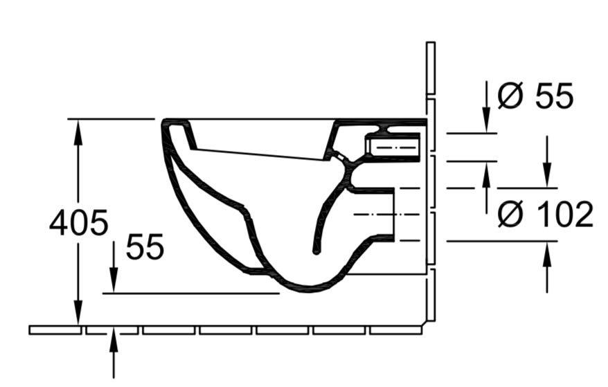 Villeroy & Boch Tube Wall Hung Wc 56351001, Home Appliances ...