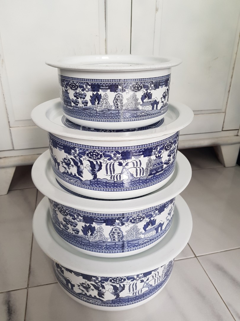 Vintage Metal Storage Pots, Furniture & Home Living, Kitchenware ...