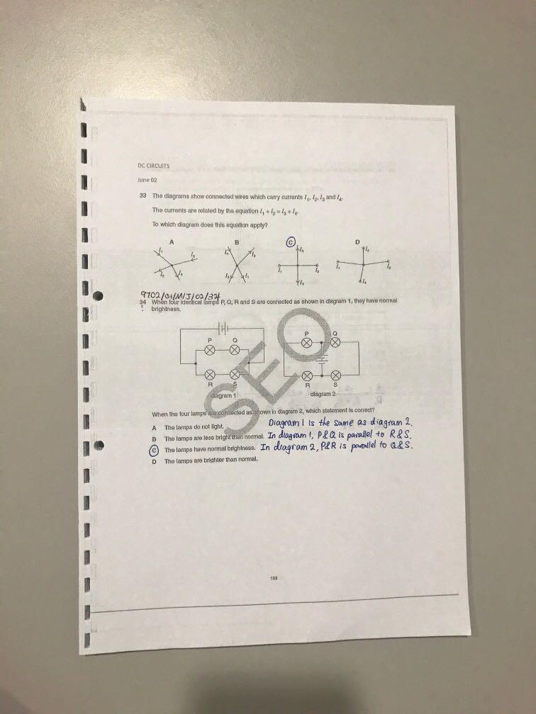 A Level Physics 9702 Paper 1 & 2 (AS) Solved Topical Past Year Paper 1 ...