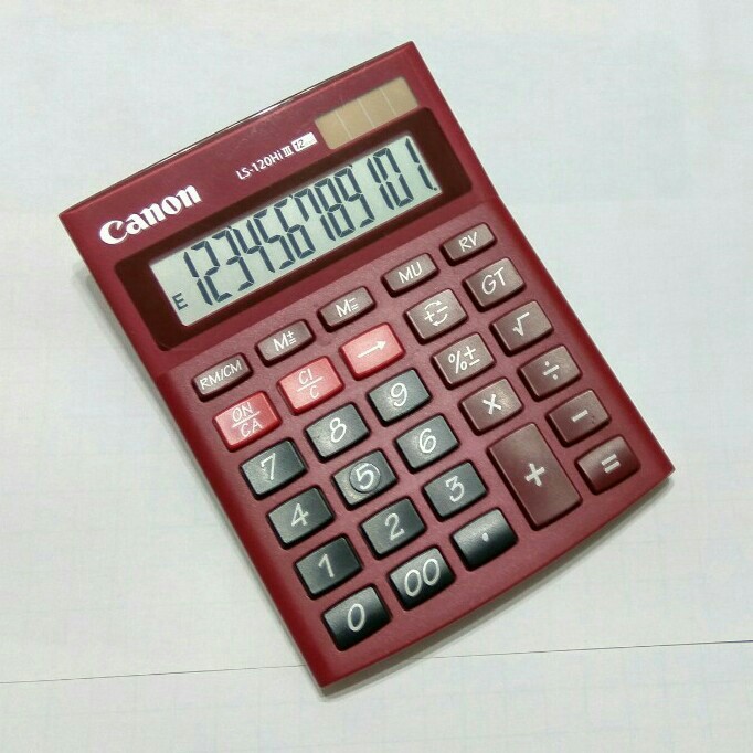 Canon LS-120HI III Desktop Calculator, Hobbies & Toys, Stationery ...