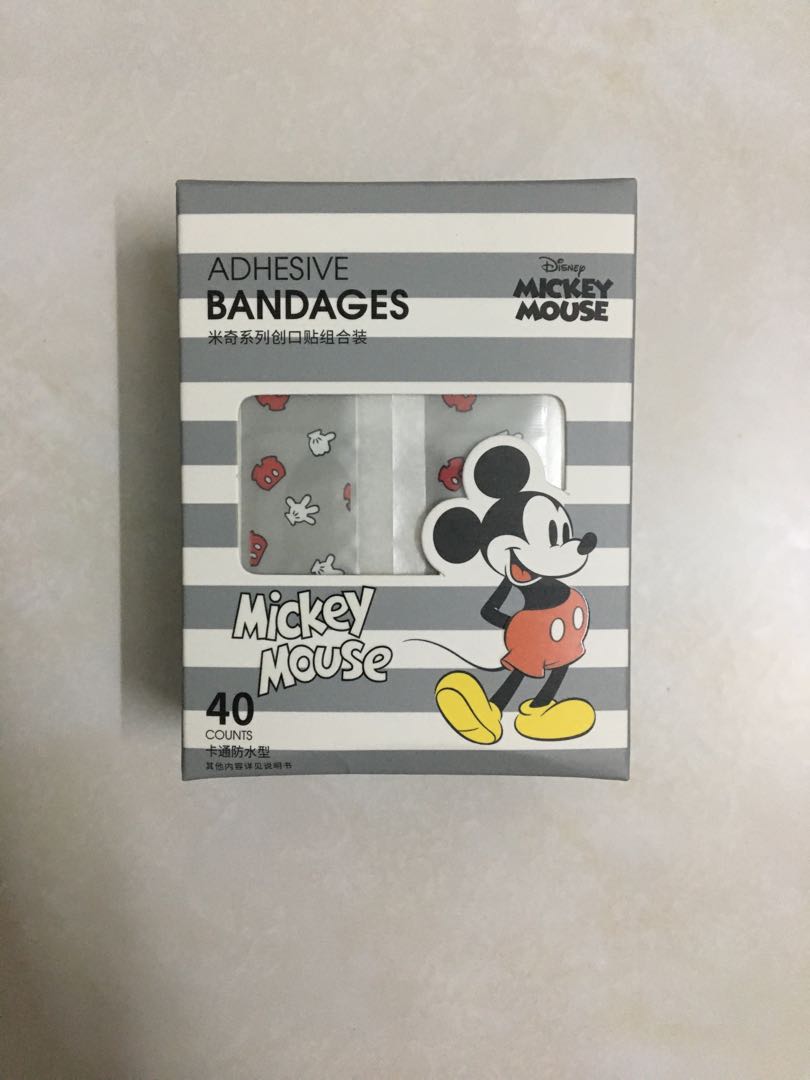 Miniso X Mickey Mouse Adhesive Bandages, Beauty & Personal Care, Hands ...