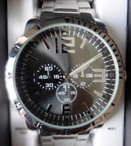Mossimo Watch Mens XL Faux Chronograph Analog FMDMO164 NewUSA, Men's ...