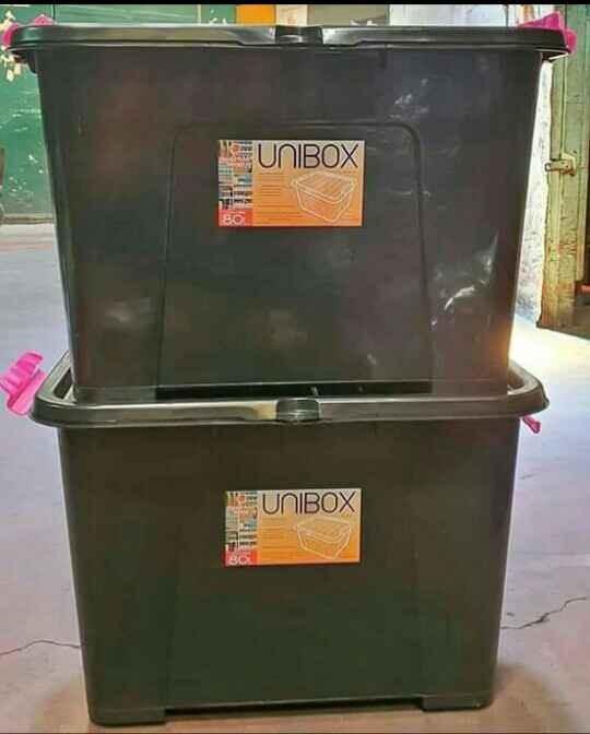 Storage Box 80liters (unibox), Furniture & Home Living, Furniture ...