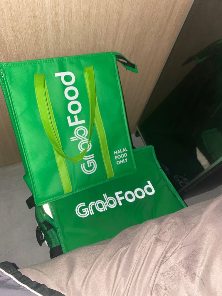 Grab FOOD DELIVERY BAG, Men's Fashion, Bags, Sling Bags on Carousell