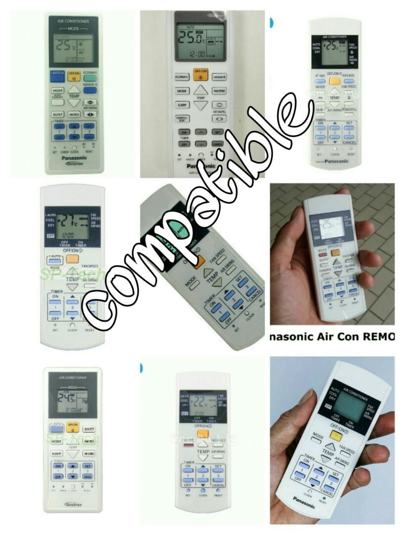 PANASONIC AIR CONDITIONER REMOTE CONTROL COMPATIBLE WITH VARIOUS OF ...