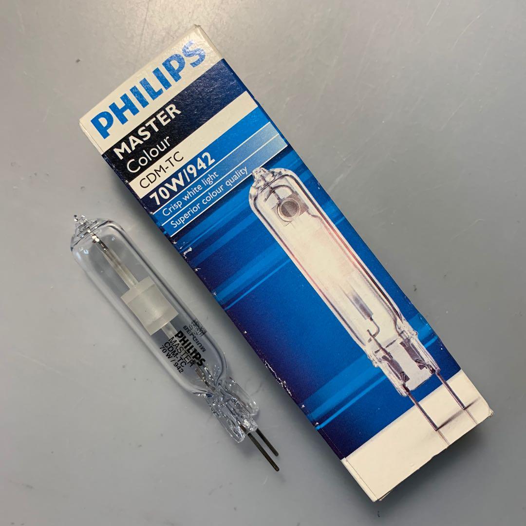 飛利浦 Philips Master Colour CDMT-TC 70w 942 高色彩 金屬鹵素燈 比利時製, 傢俬＆家居, 園藝 ...