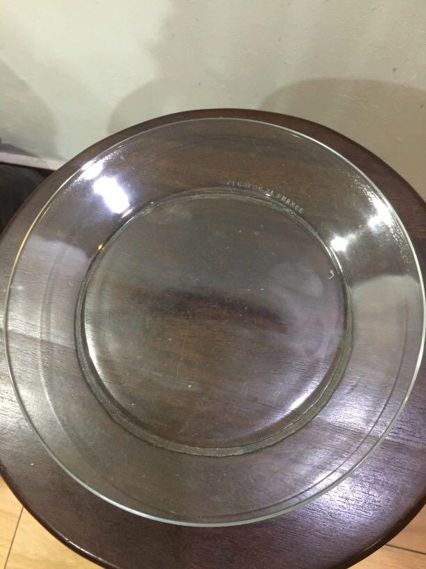 Plain glass plates, Furniture & Home Living, Kitchenware & Tableware ...