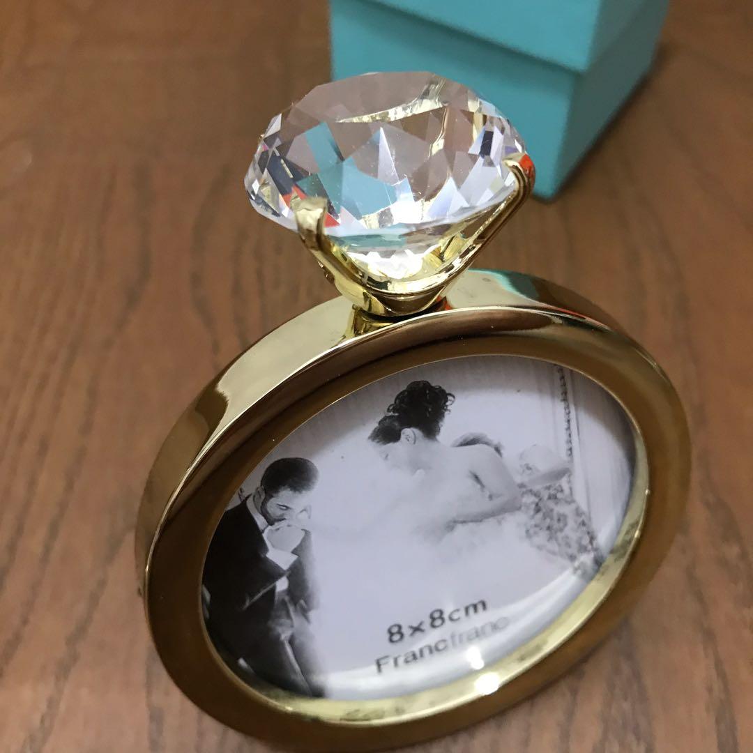 Romantic wedding rings Photo frame set, Furniture & Home Living, Home ...