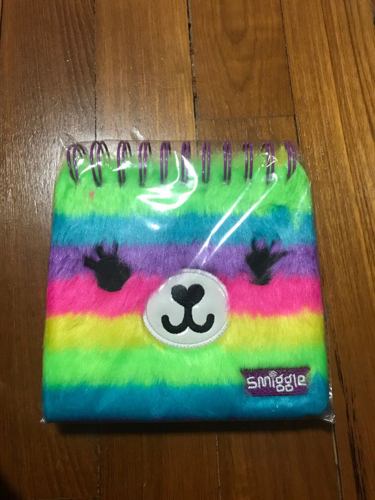 Smiggle fluffy notebook, Hobbies & Toys, Stationery & Craft, Stationery ...