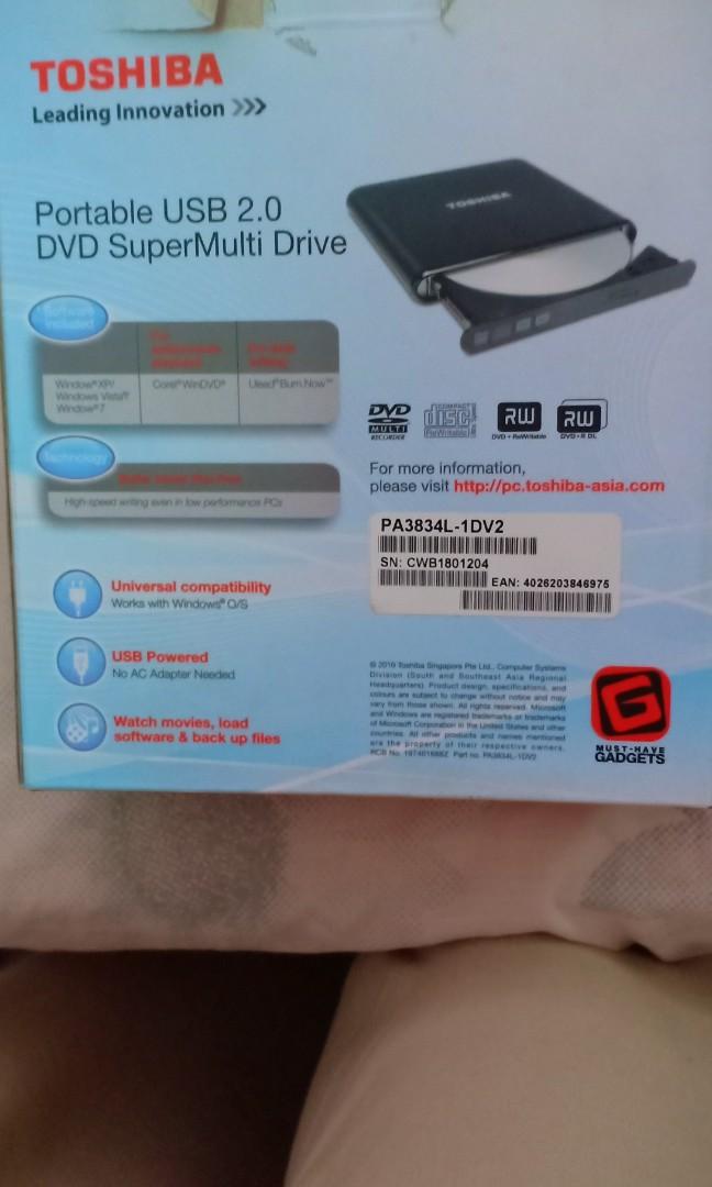 Toshiba DVD Multi Drive, Computers & Tech, Parts & Accessories, Hard ...
