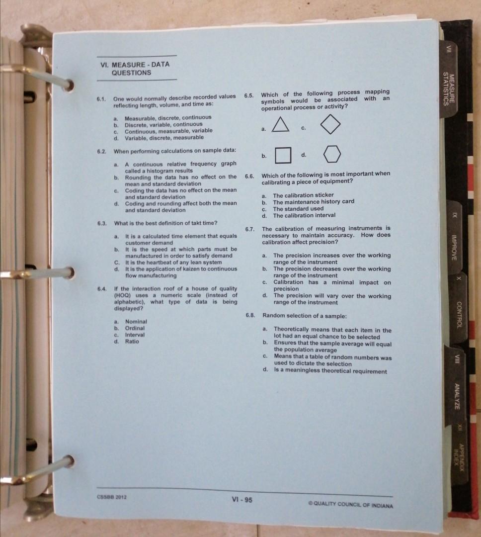ASQ LEAN Six Sigma BLACK BELT CSSBB PRIMER, Computers & Tech, Office ...
