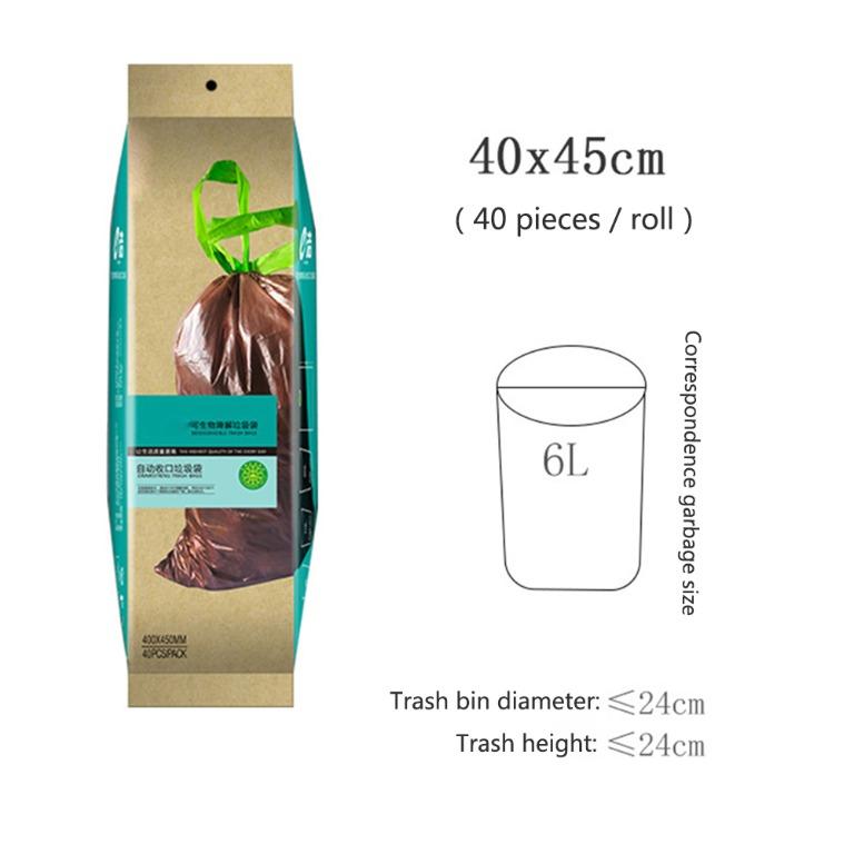 Biodegradable Garbage Trash Bag, Furniture & Home Living, Cleaning ...