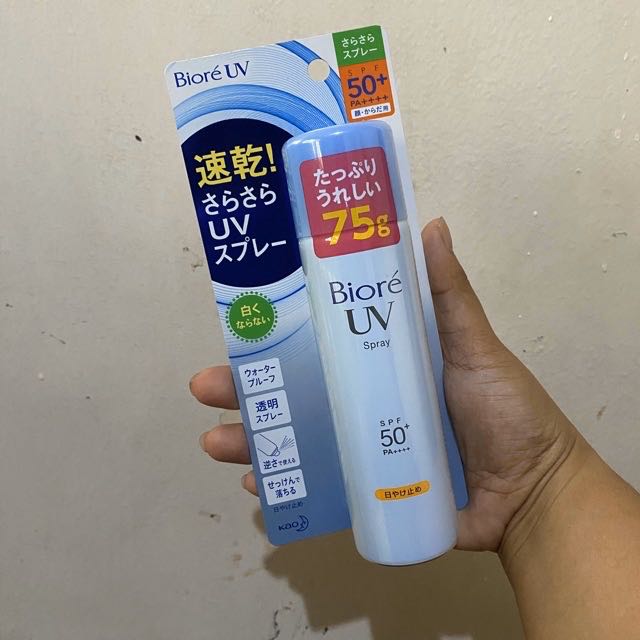 Biore UV Spray SPF 50 PA++++ 75g, Beauty & Personal Care, Face, Face ...