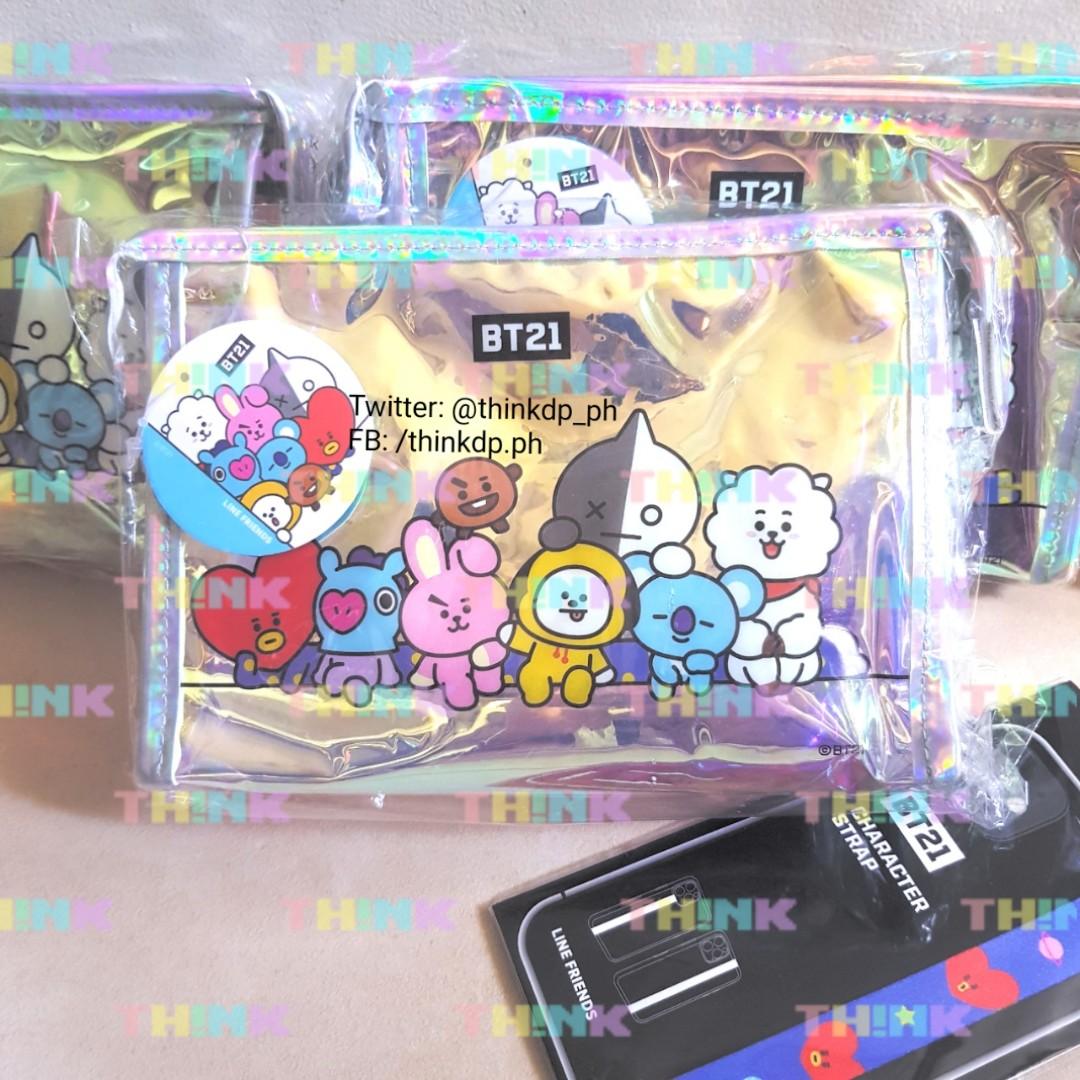 BT21 X Watsons Cosmetics Pouch bts tata rj koya mang shooky chimmy ...