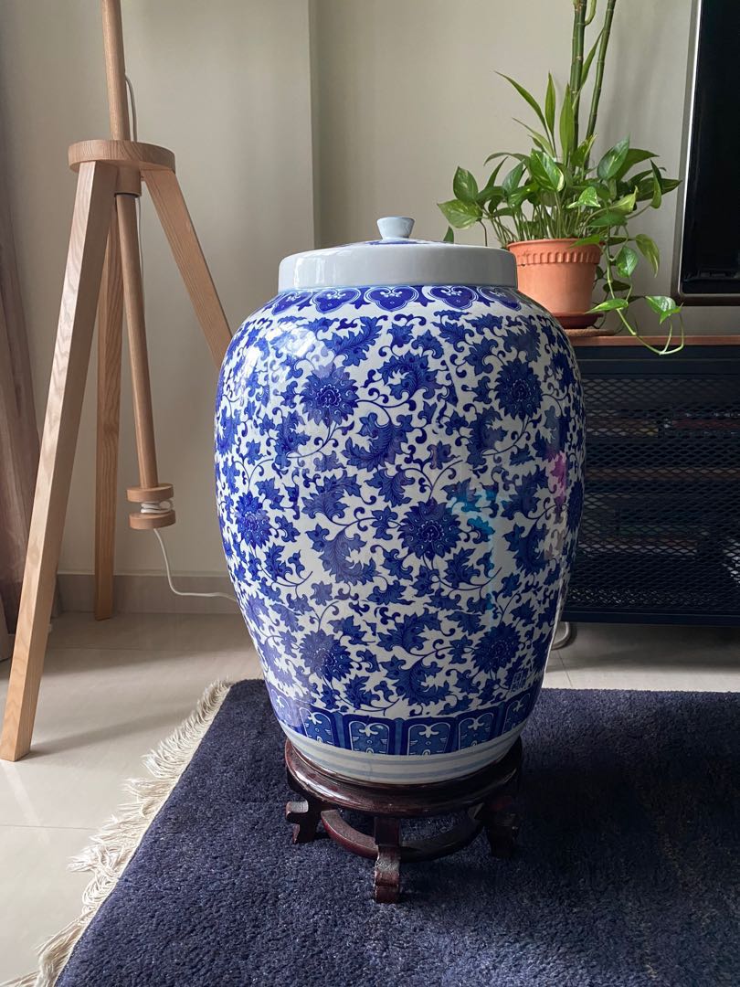 Chinese Ceramic Rice Jar, Furniture & Home Living, Home Decor, Vases ...