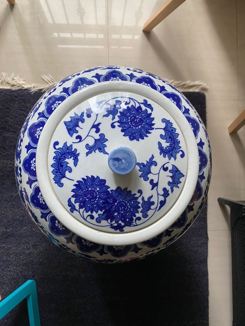 Chinese Ceramic Rice Jar, Furniture & Home Living, Home Decor, Vases ...