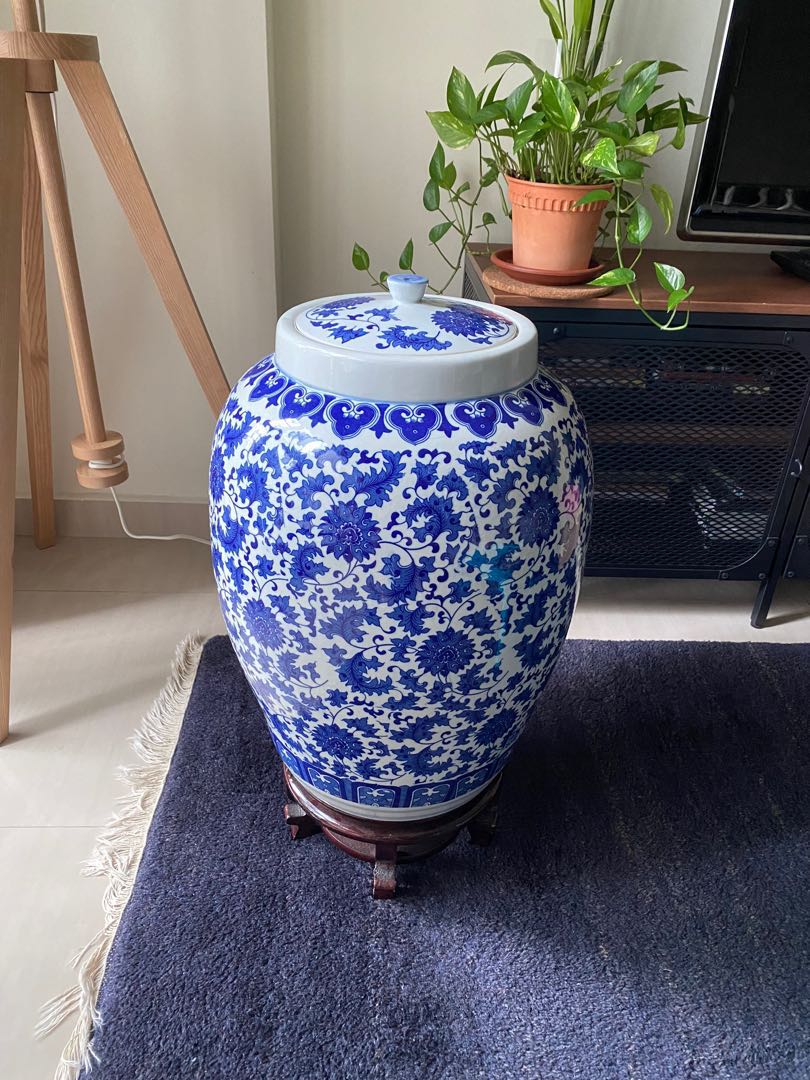 Chinese Ceramic Rice Jar, Furniture & Home Living, Home Decor, Vases ...