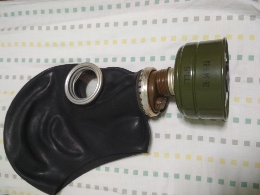 GP-5 Gas mask BLACK with unused filter, Health & Nutrition, Face Masks ...
