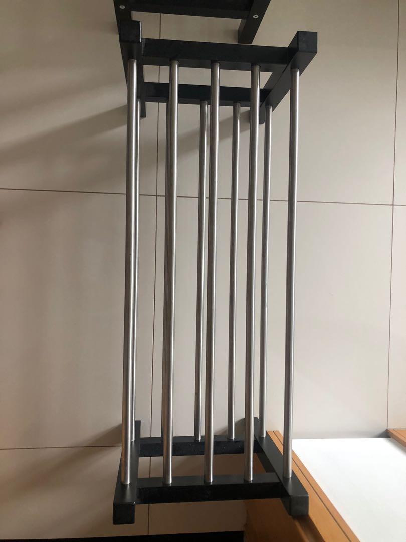 Ikea Black Shoe Rack, Furniture & Home Living, Furniture, Shelves ...