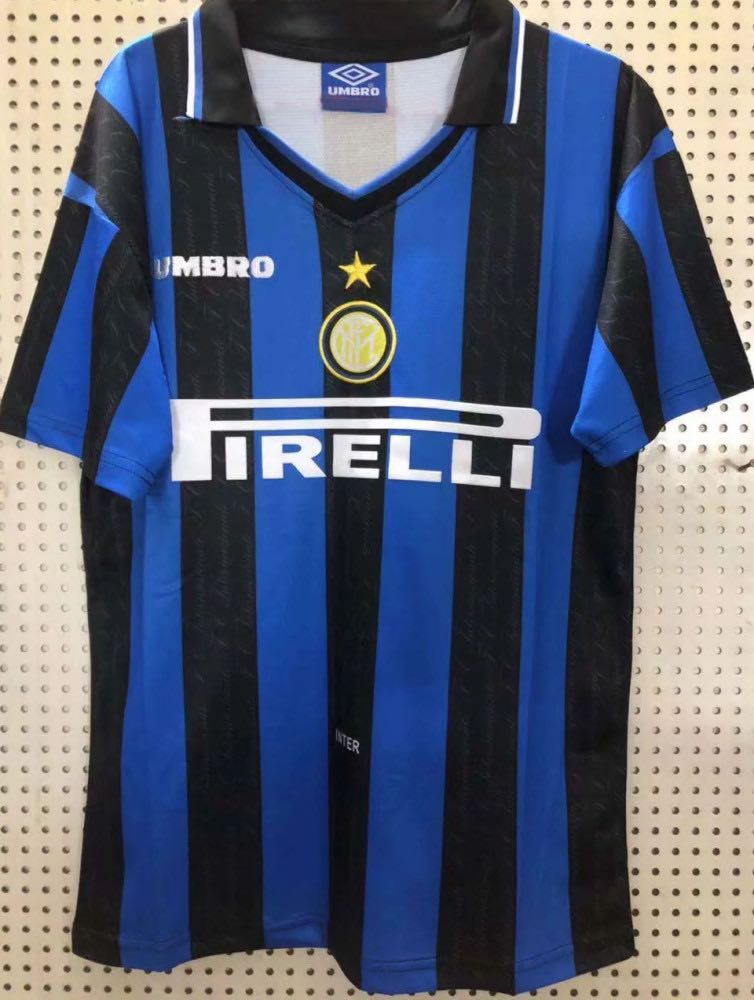 Inter Milan Retro Home Jersey 1997/98, Men's Fashion, Activewear on ...