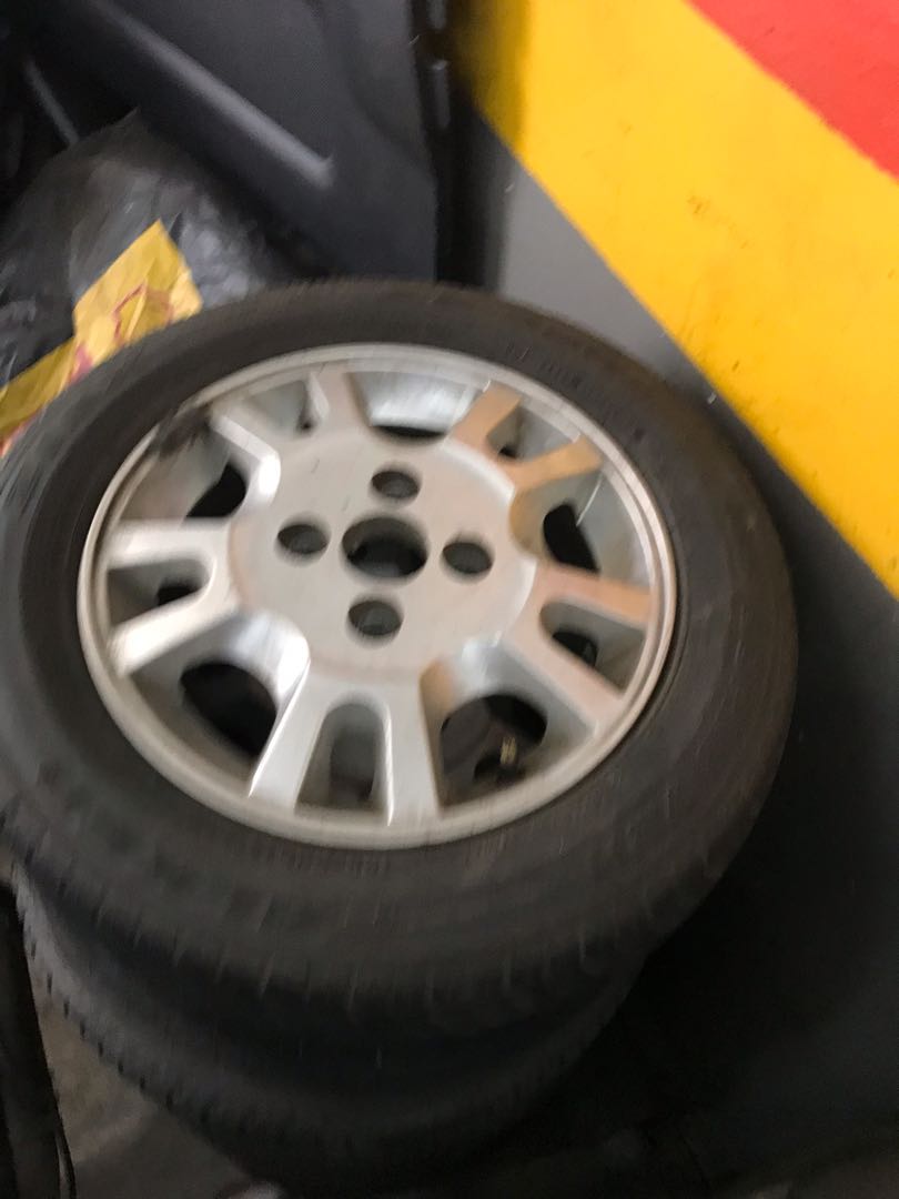 Kelisa original rim with tyre, Auto Accessories on Carousell