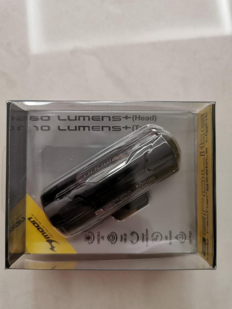 Moon Aerolite Front/Rear Rechargeable Helmet Light, Bicycles & PMDs ...