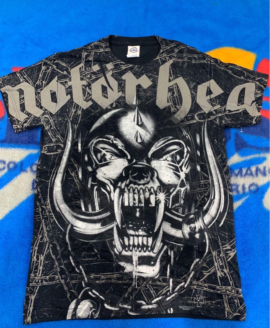 Motorhead overprint iron maiden metallica , Men's Fashion, Tops & Sets ...