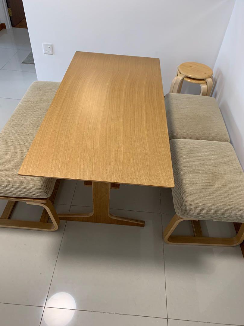 MUJI | Oak Wood Living Dining Furniture, Furniture & Home Living ...