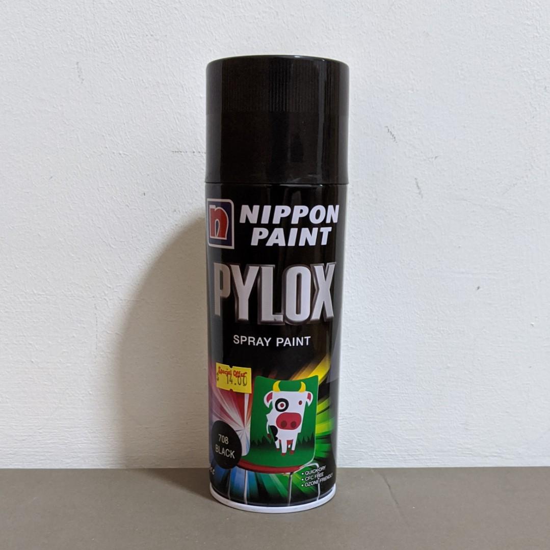 Nippon Pylox Black Spray Paint, Hobbies & Toys, Stationery & Craft ...