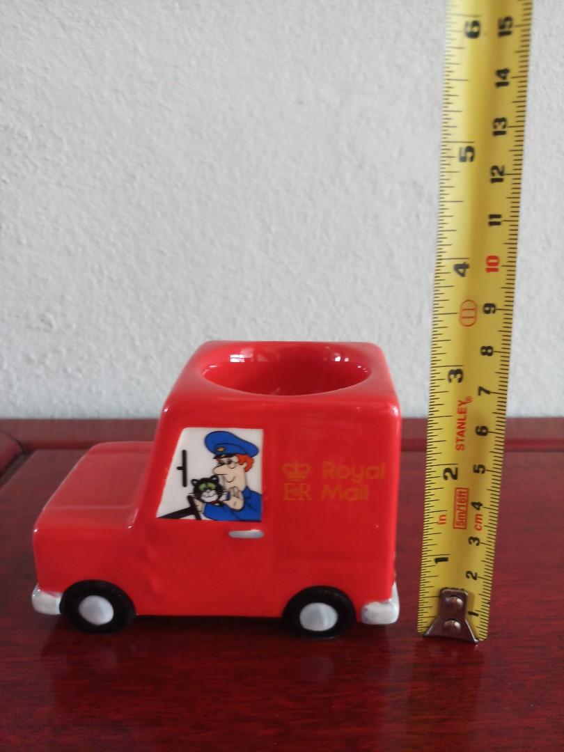 Postman Pat with Jess Red Royal Mail Ceramic Egg Cup, Furniture & Home ...