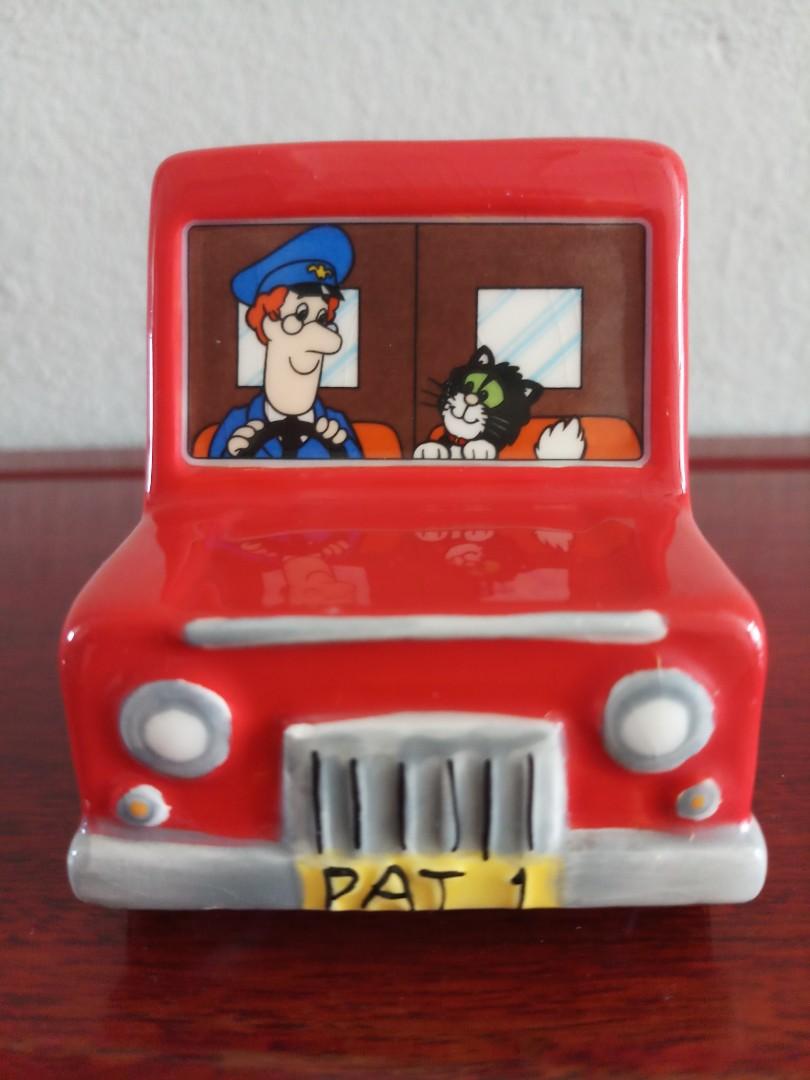 Postman Pat with Jess Red Royal Mail Ceramic Egg Cup, Furniture & Home ...