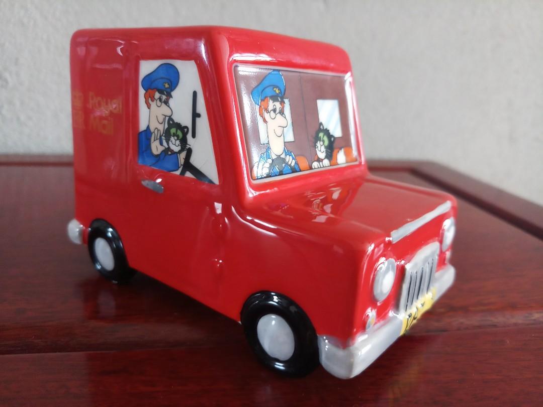 Postman Pat with Jess Red Royal Mail Ceramic Egg Cup, Furniture & Home ...