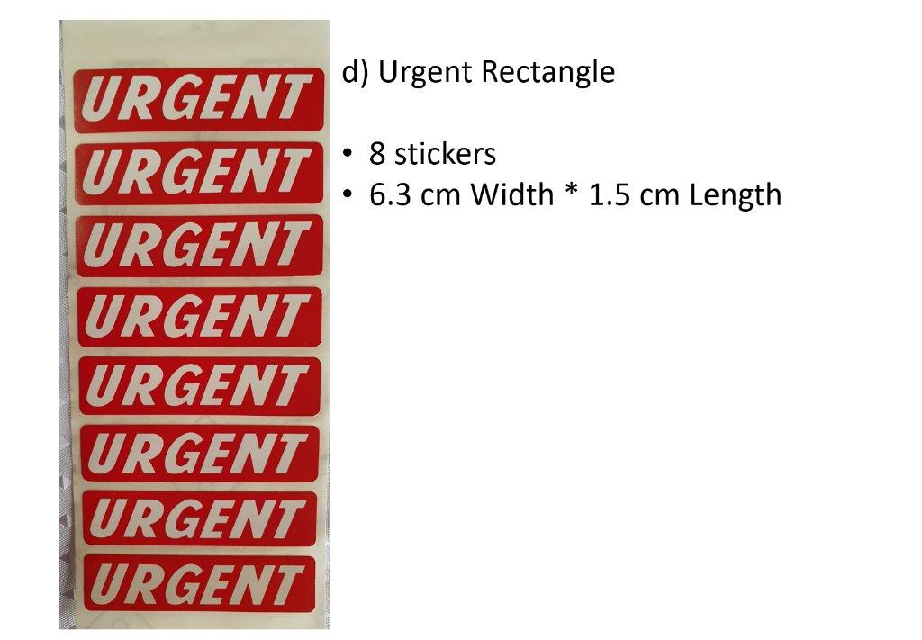 Coloured Round/Rectangular/Urgent/Fragile/Wedding Stickers/Labels (any ...